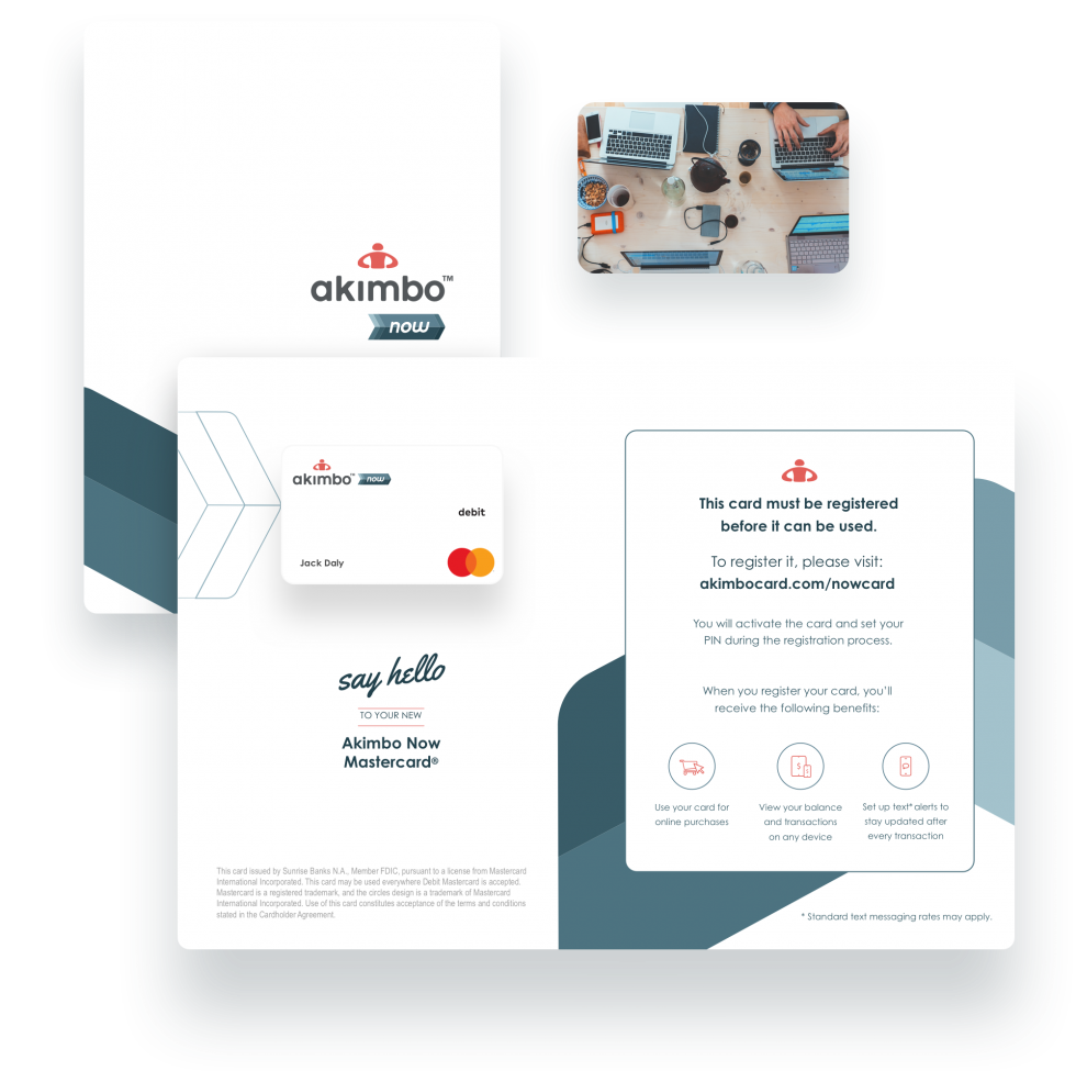 Akimbo Now Mastercard | Akimbo Card