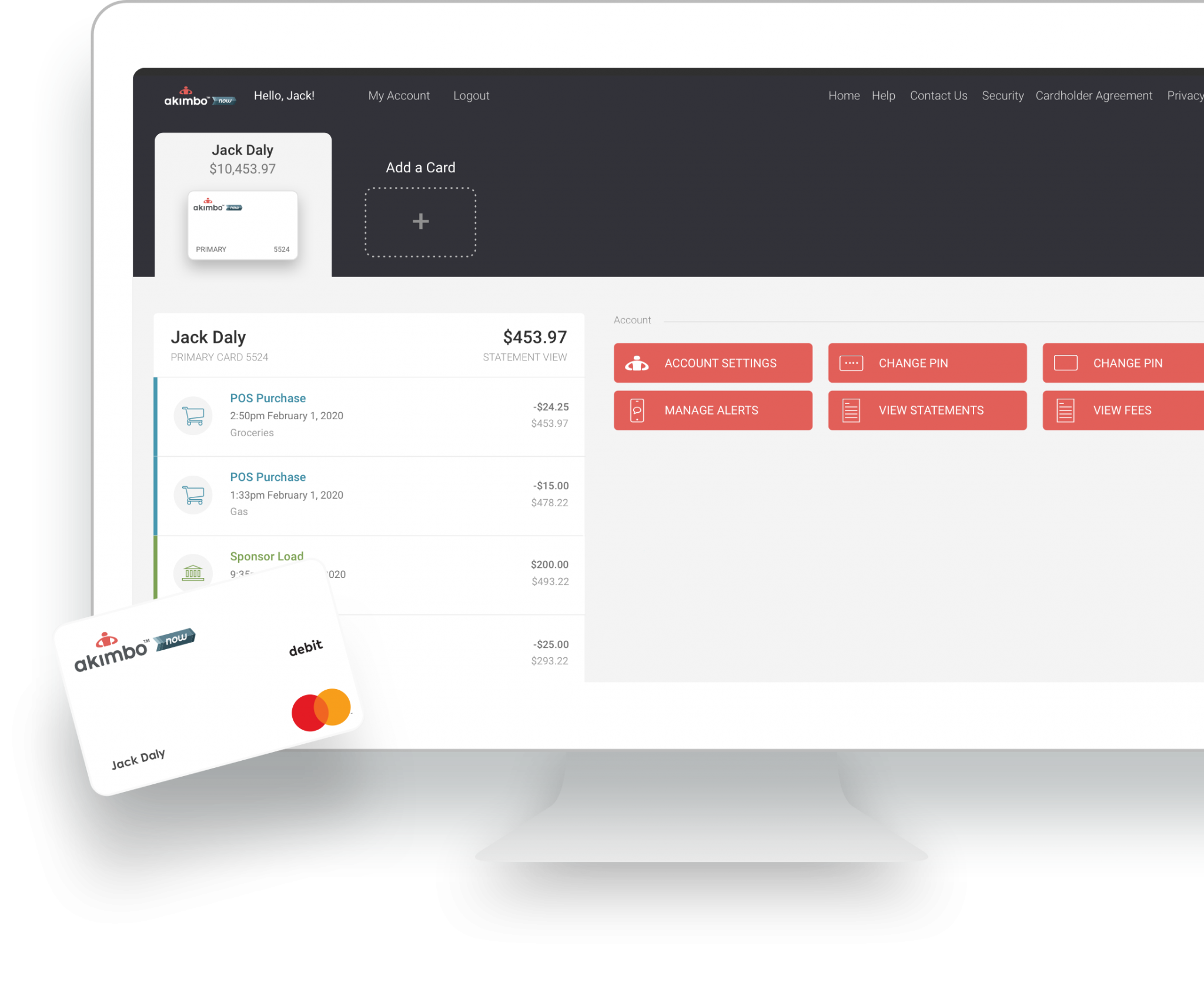 Akimbo Now Mastercard | Akimbo Card
