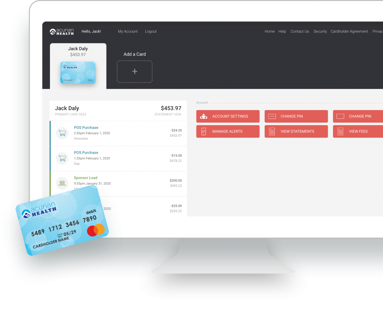 Acurian Health Prepaid Mastercard - Login | Akimbo Card