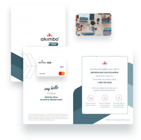 Akimbo Now Incentive Mastercard | Akimbo Card